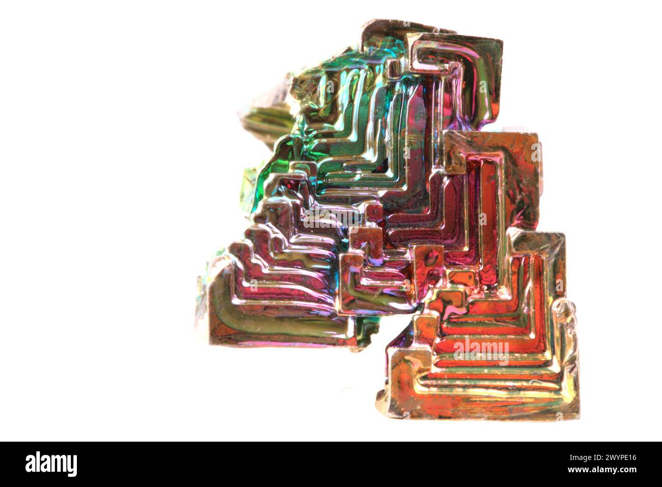 bismuth mineral isolated on the white background Stock Photo - Alamy