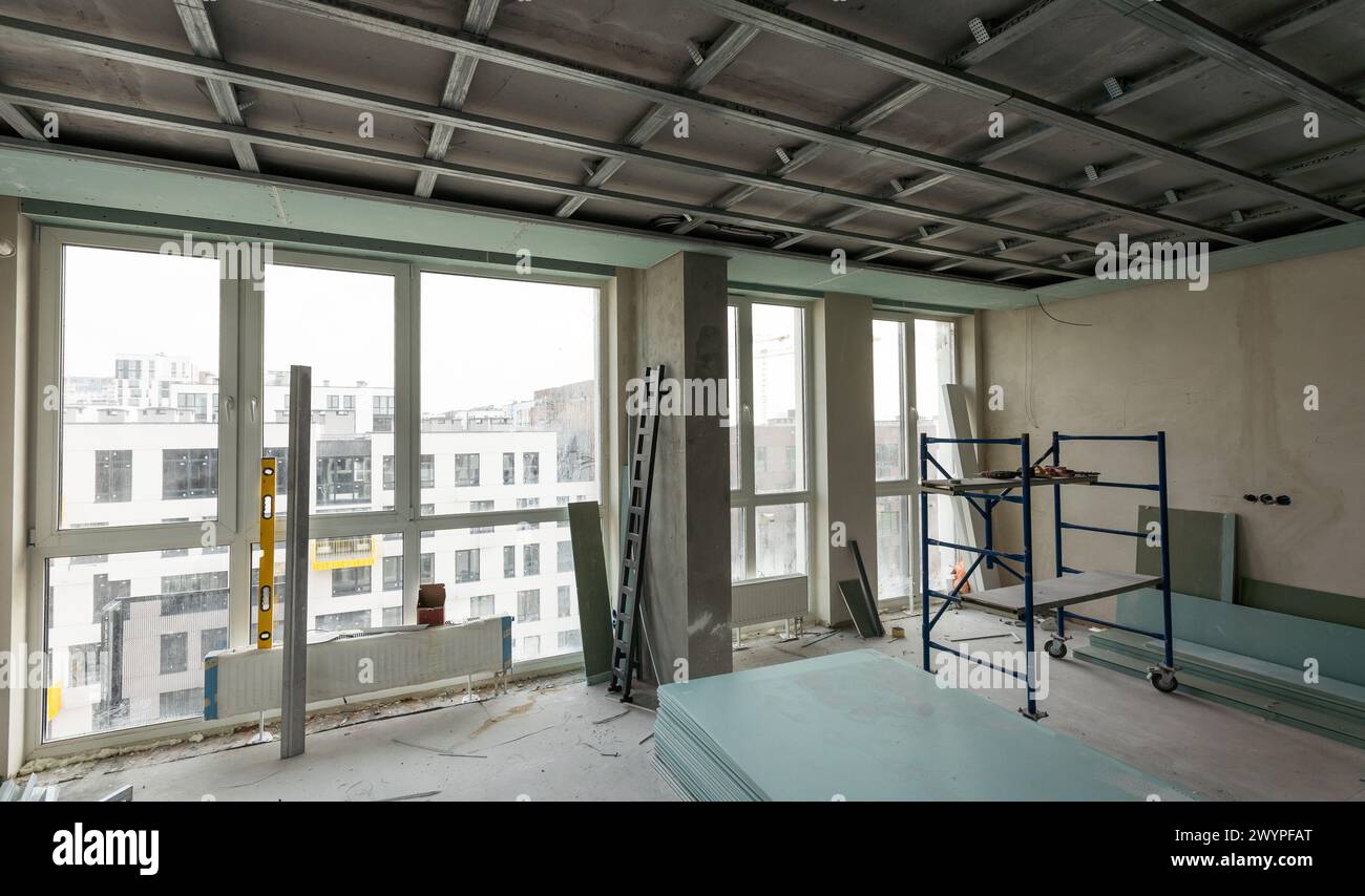 Drywall wall home interior decoration hi-res stock photography and ...
