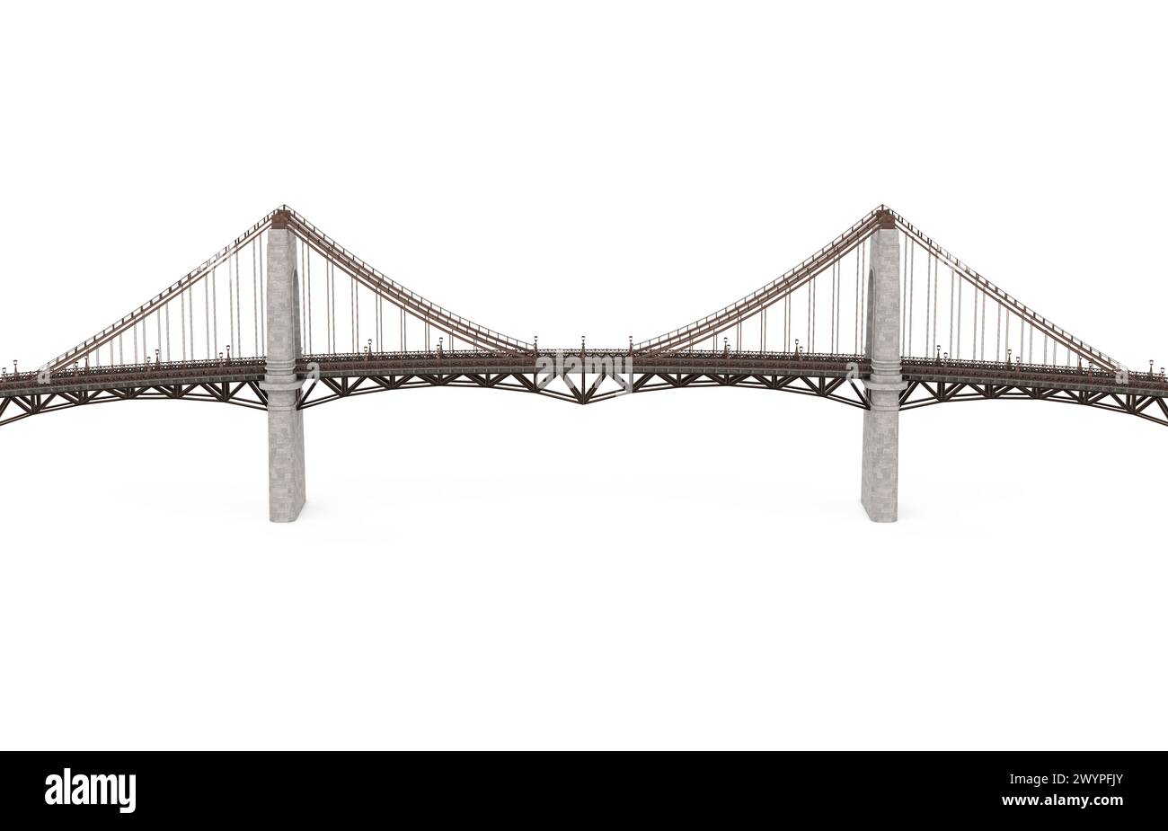 Modern Bridge Isolated Stock Photo - Alamy