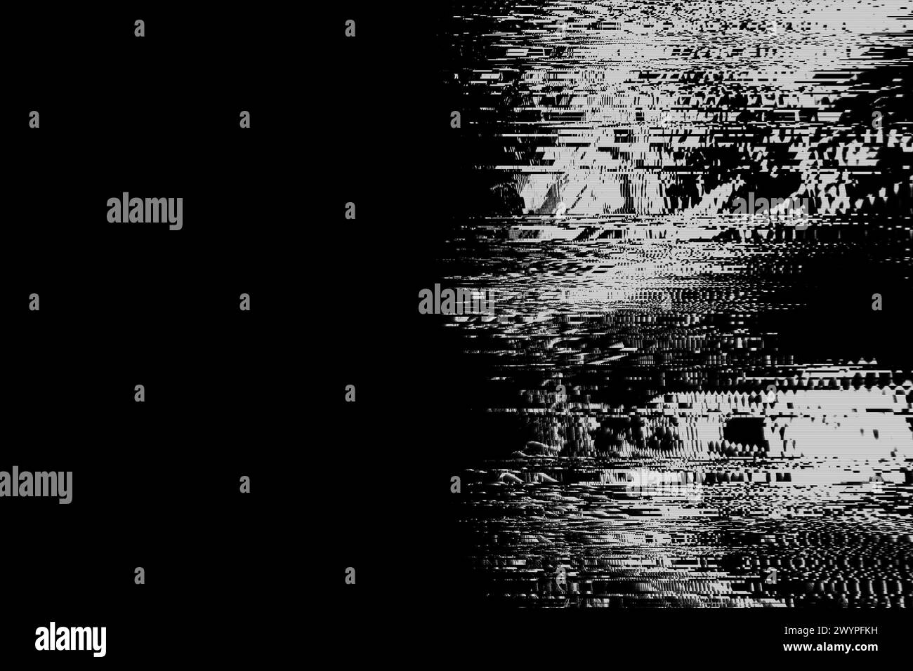 Glitch background banner digital Black and White Stock Photos & Images ...