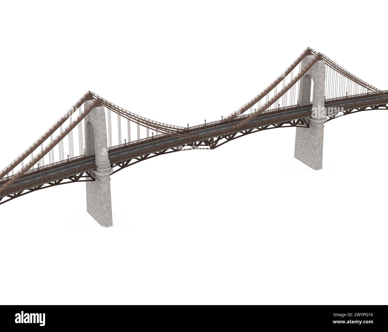 Bridge city building road Cut Out Stock Images & Pictures - Alamy