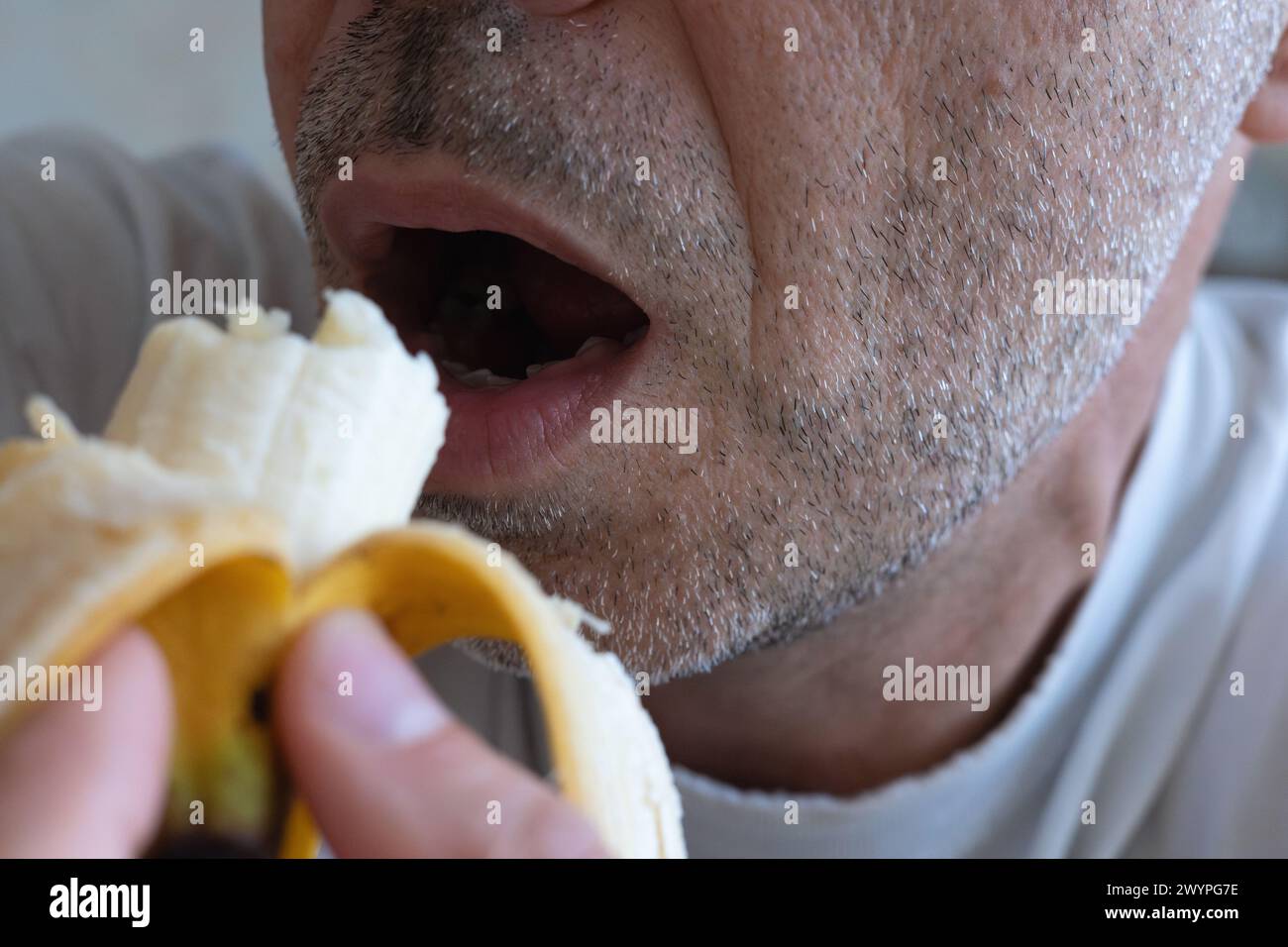 Boy biting lip hi-res stock photography and images - Alamy