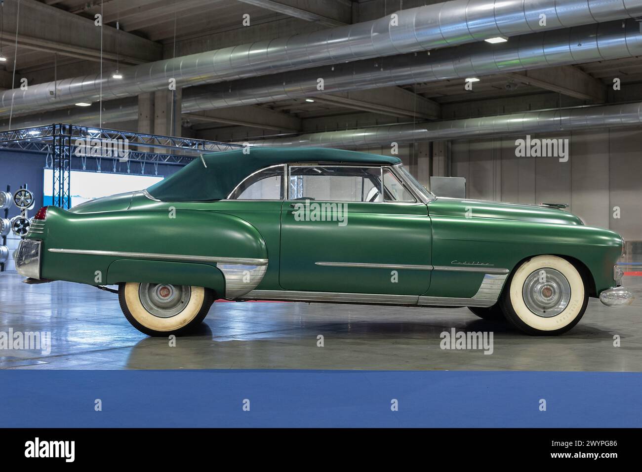 Green Cadillac Convertible Coupe 62 series Produced in 1948 Stock Photo ...
