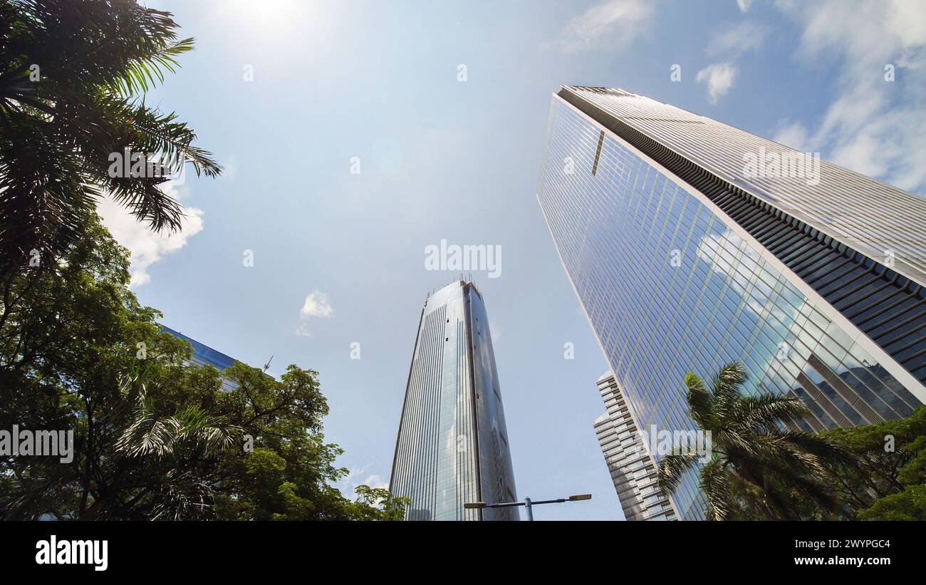 Skyscrapers of Jakarta, the capital of Indonesia, on a sunny day Stock ...
