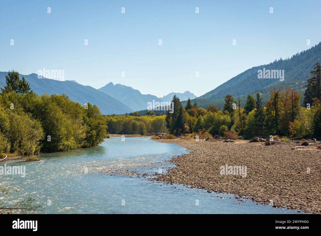 The Elwha River in Olympic National Park, Washington State, USA Stock ...