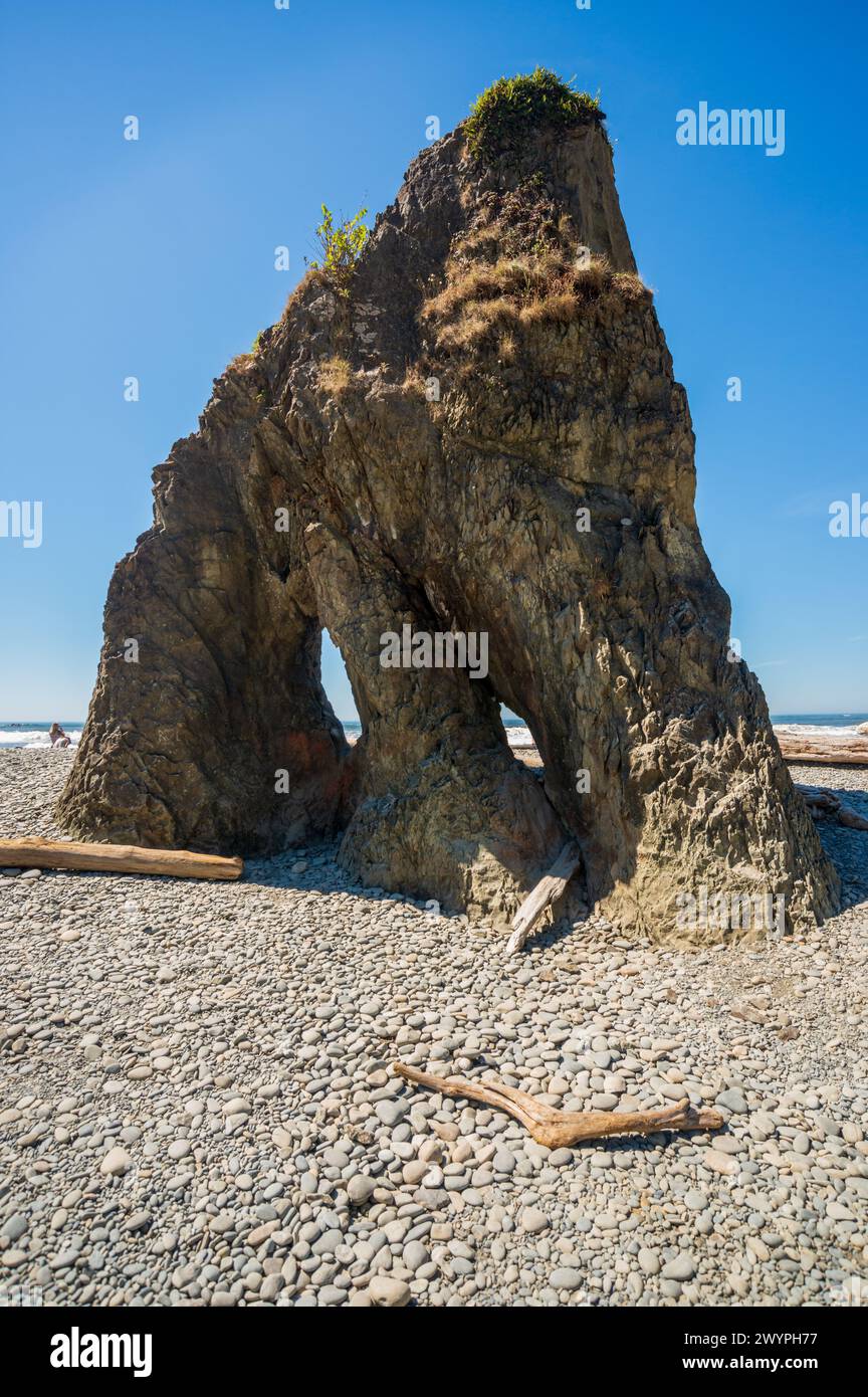 Coastal Rock Formations at Ruby Beach in Olympic National Park in ...
