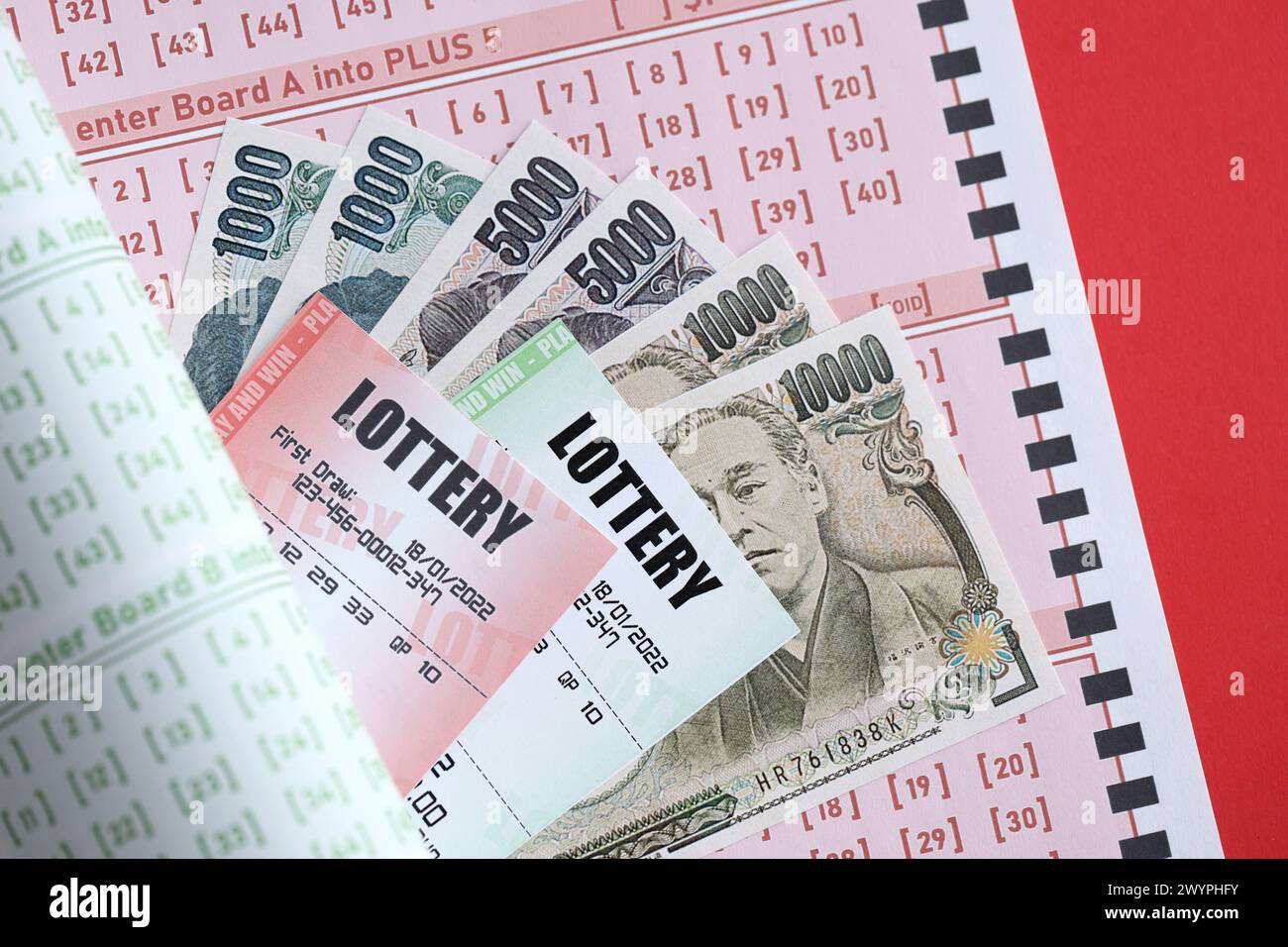 Japan red check table hi-res stock photography and images - Alamy