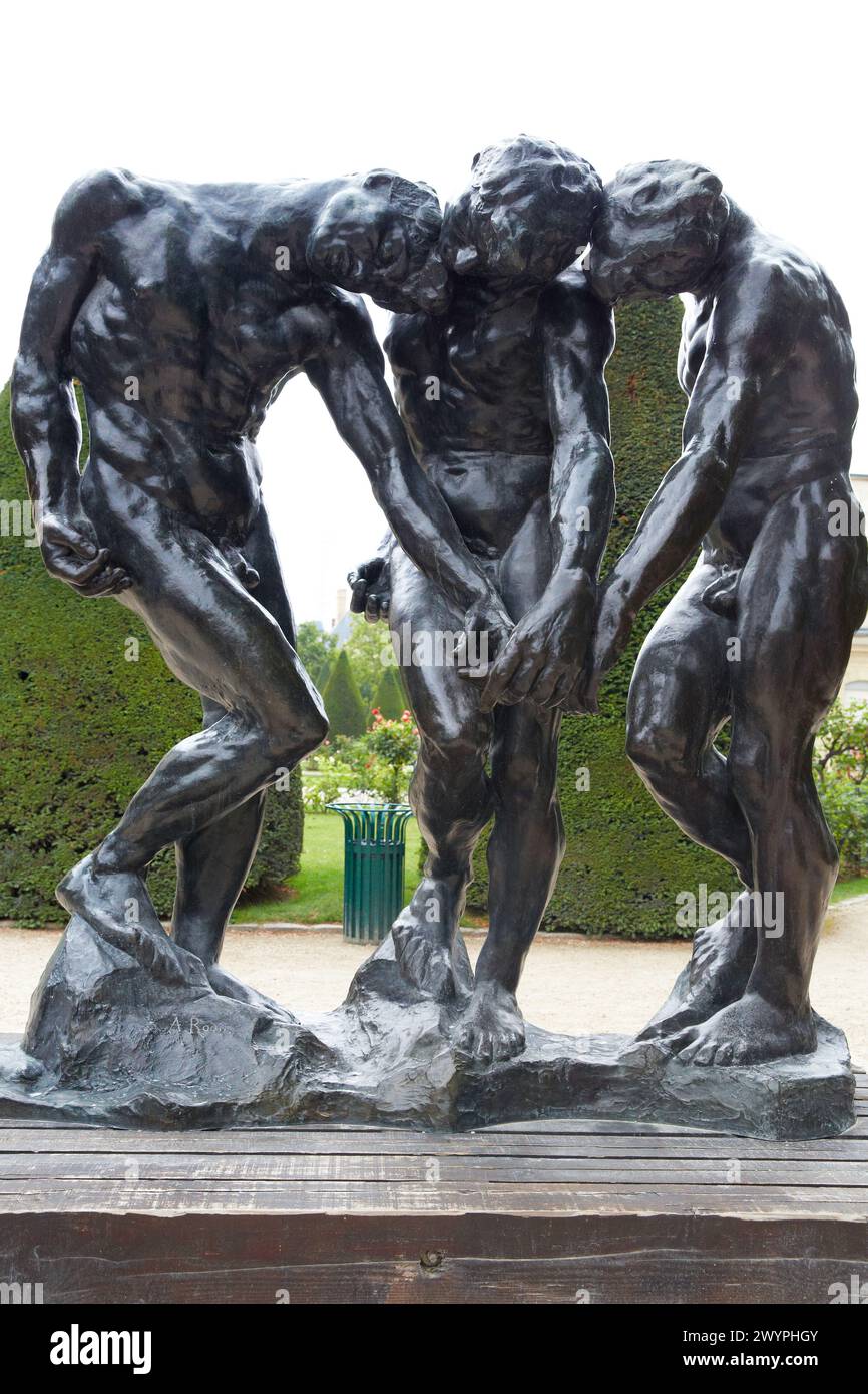 THE THREE SHADOWS, sculpture by Auguste Rodin. Rodin Museum. Paris ...