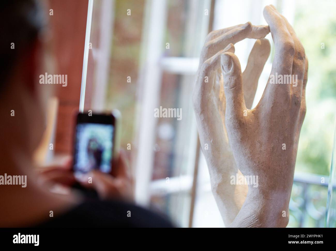 The Cathedral, sculpture by Auguste Rodin. Rodin Museum. Paris. France ...