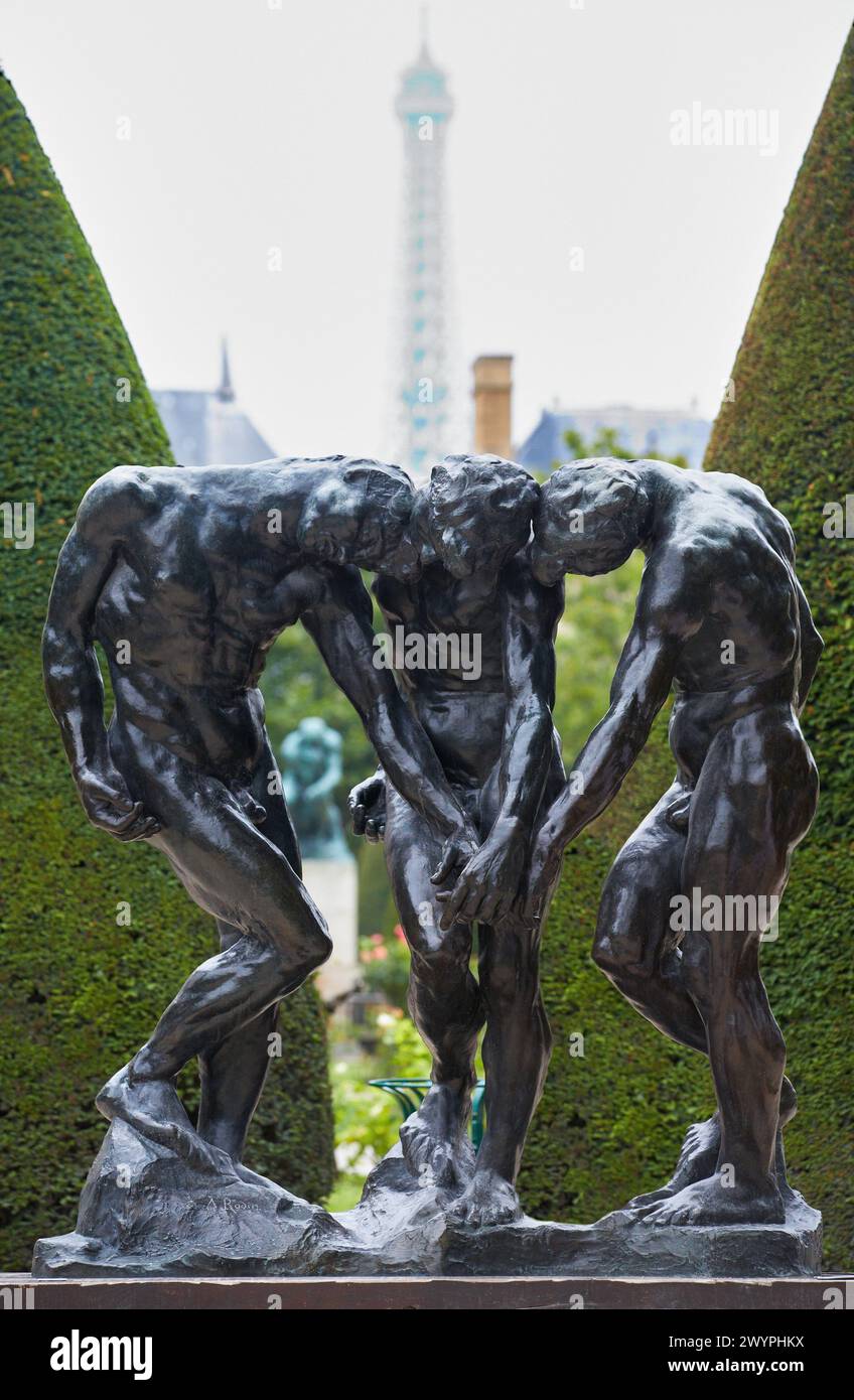 "THE THREE SHADOWS", sculpture by Auguste Rodin. Rodin Museum. Paris. France Stock Photo - Alamy