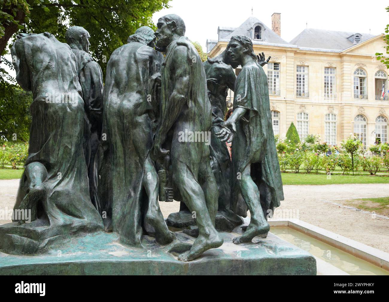 "Burghers of Calais", sculpture by Auguste Rodin. Rodin Museum. Paris ...