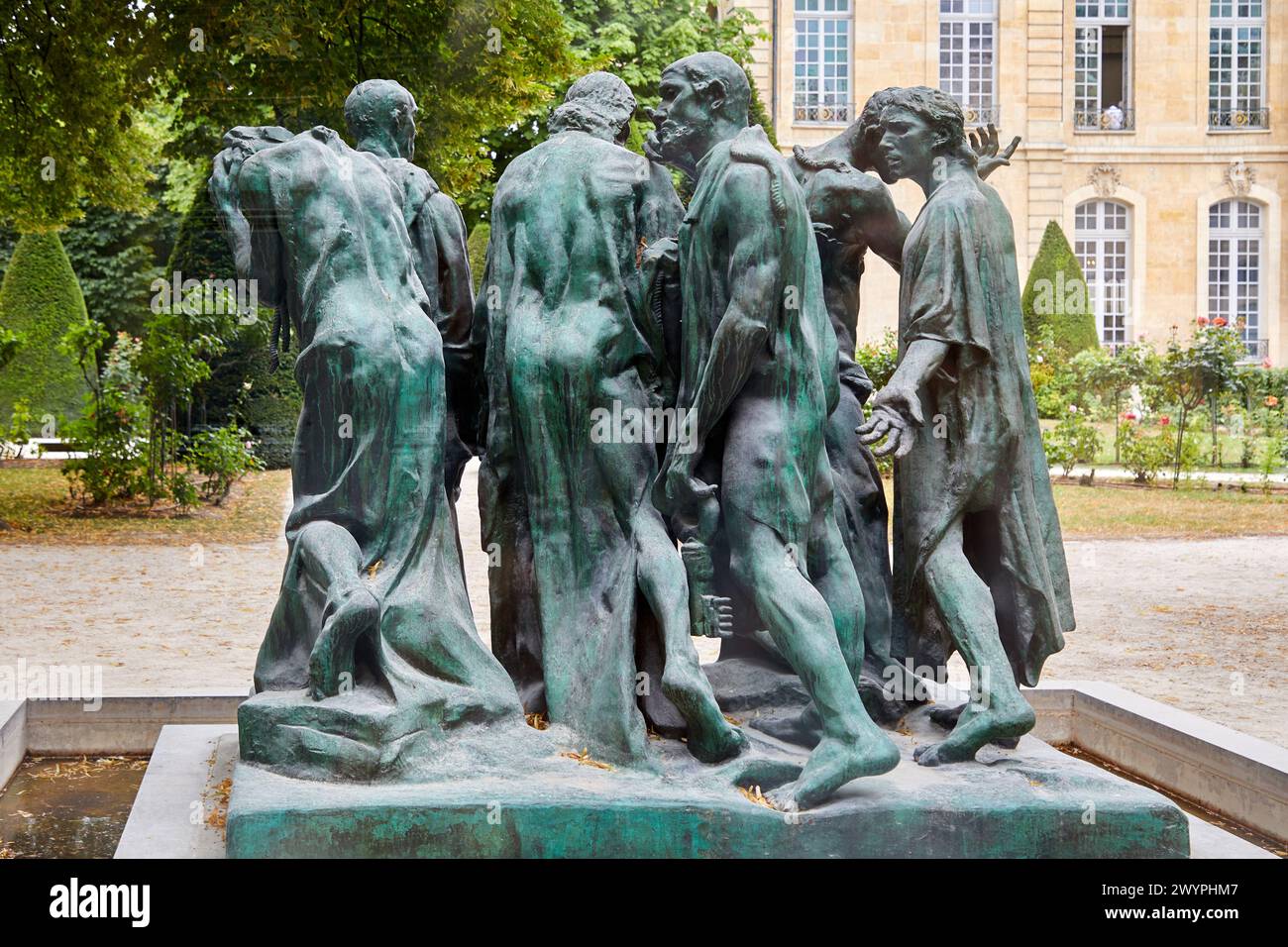 Auguste Rodin, Burghers of Calais, Rodin Museum. Paris. France Stock ...