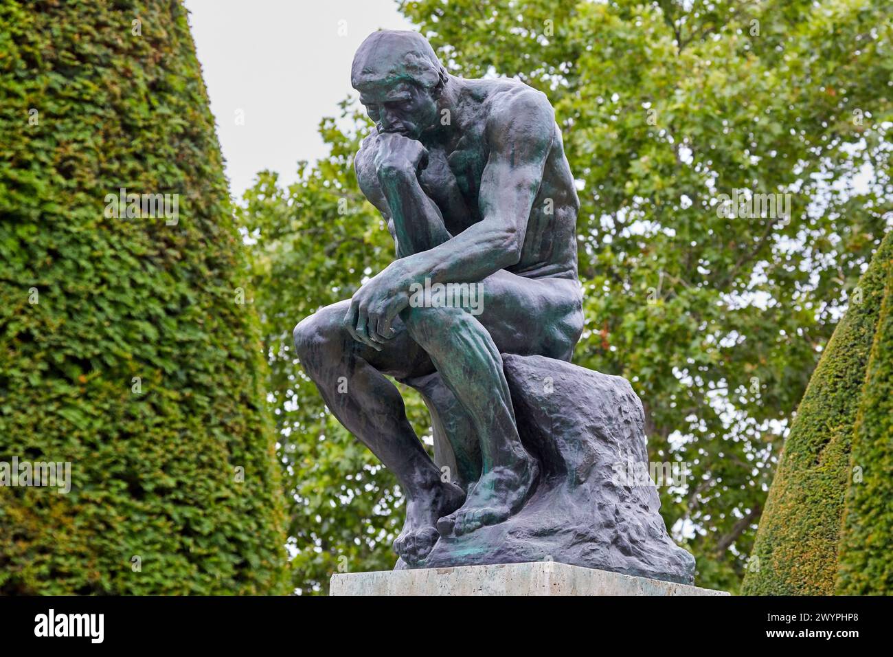 The Thinker, Auguste Rodin, Rodin Museum. Paris. France Stock Photo - Alamy