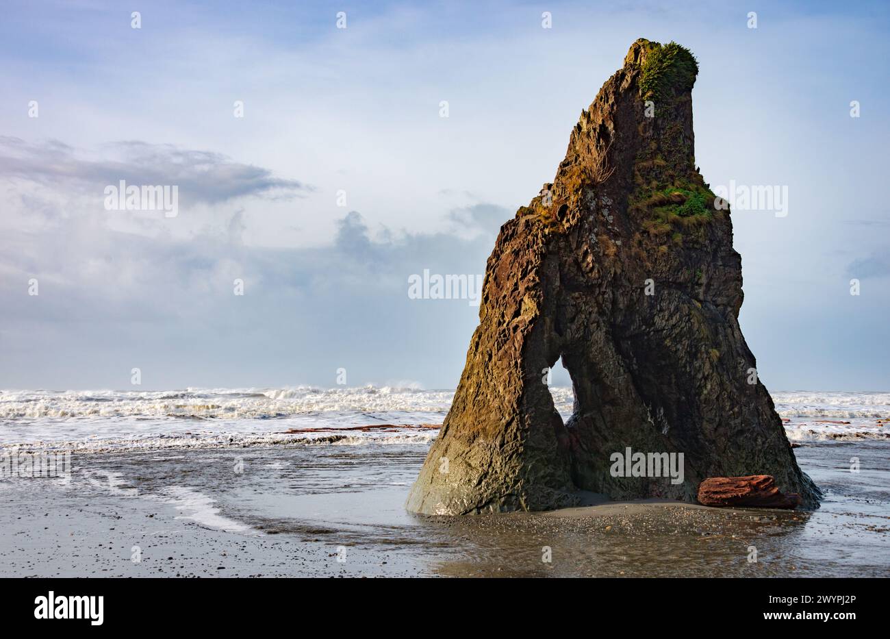 Coastal Rock Formations at Ruby Beach in Olympic National Park in ...