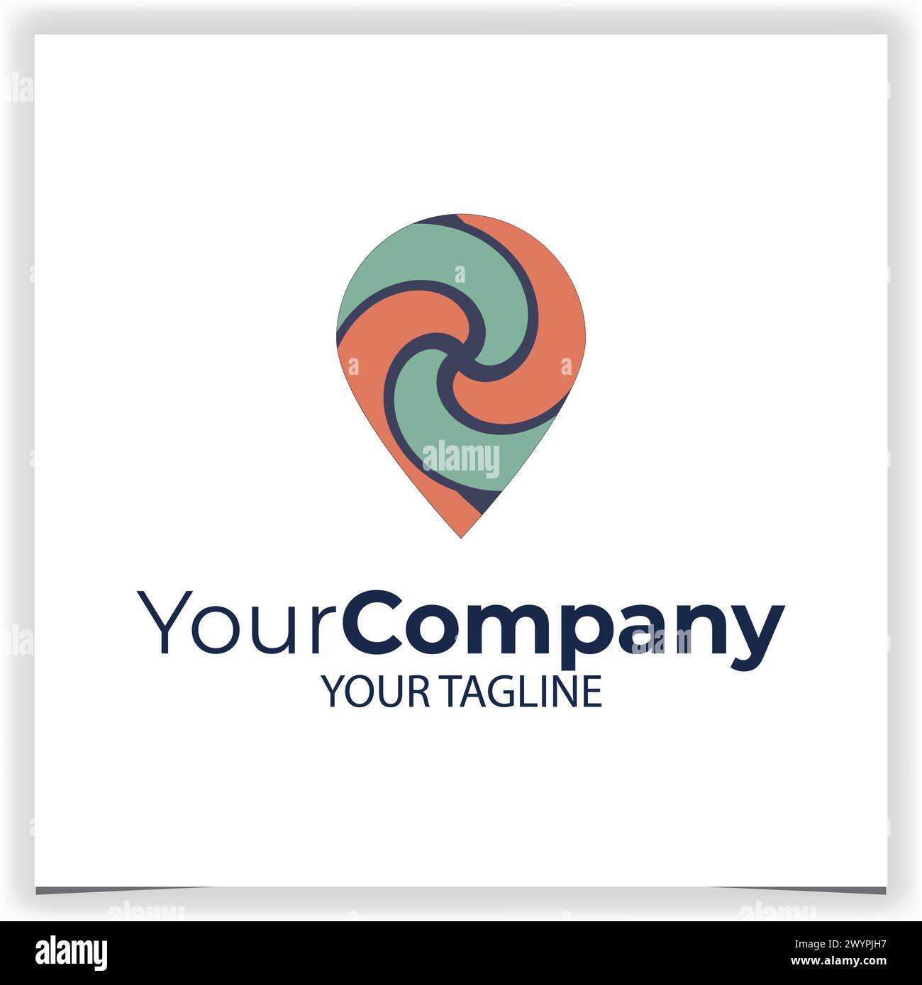 Twist place holder logo design template vector Stock Vector Image & Art ...