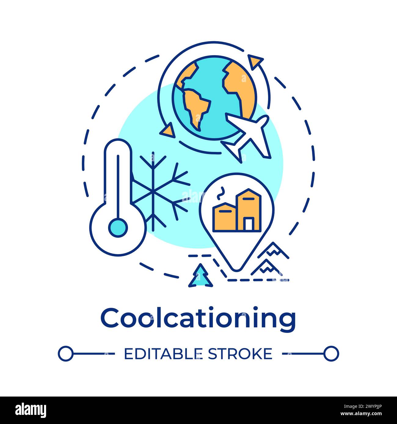 Coolcationing multi color concept icon Stock Vector Image & Art - Alamy Coolcationing multi color concept icon Stock Vector Image & Art - Alamy
