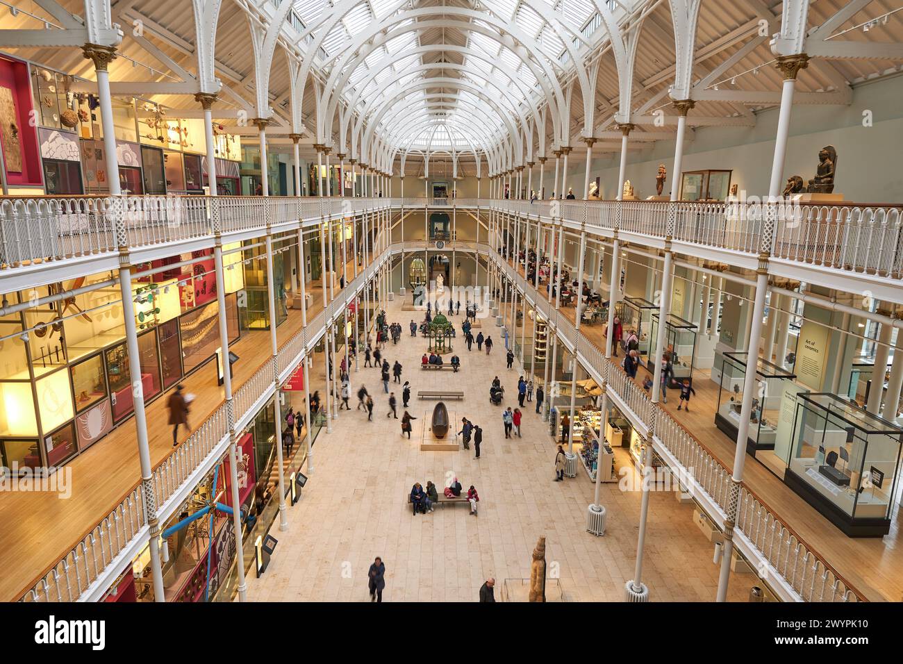 Interior of a museum in Edinburgh, Scotland Stock Photo - Alamy