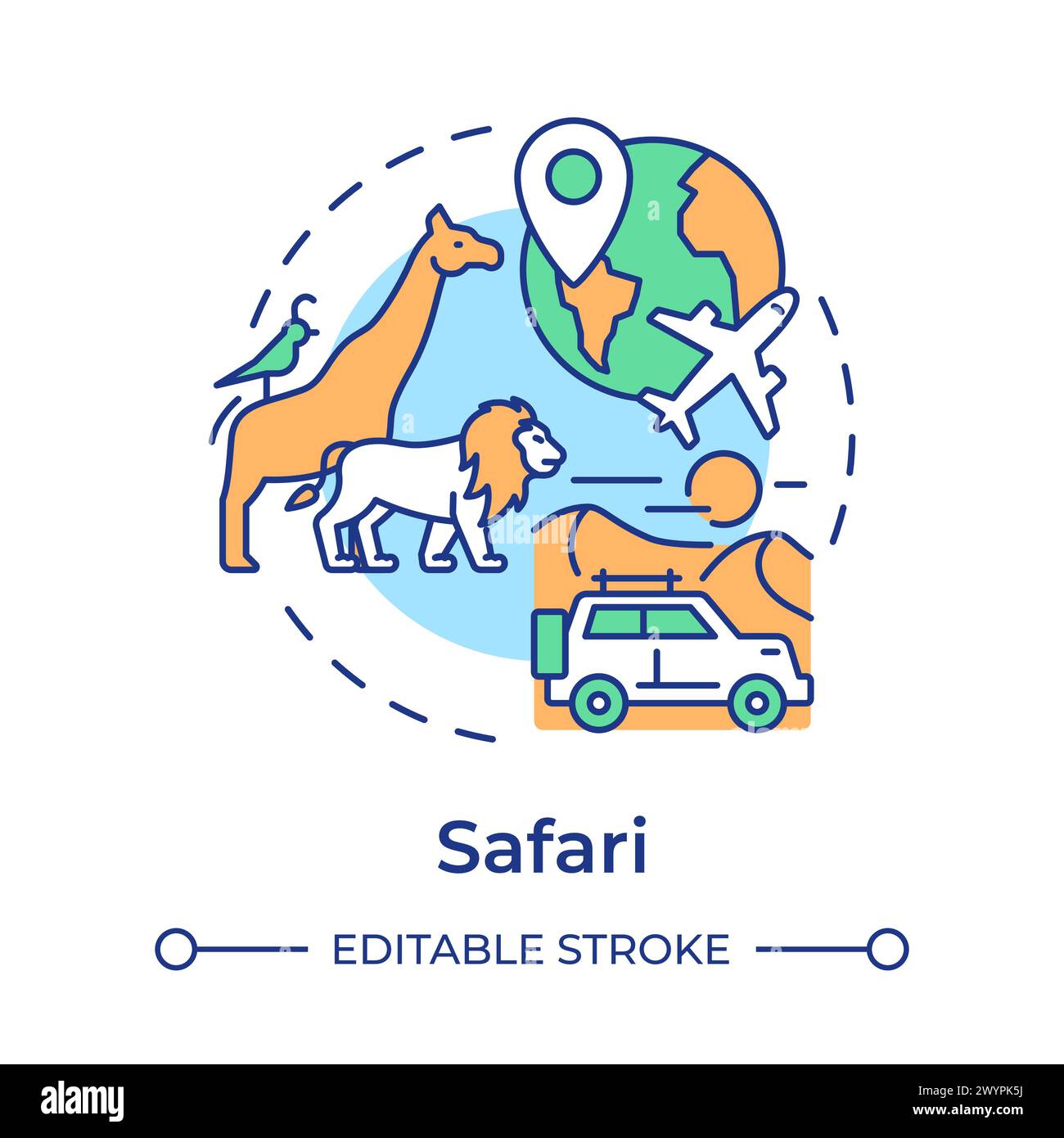 Safari multi color concept icon Stock Vector Image & Art - Alamy Safari multi color concept icon Stock Vector Image & Art - Alamy