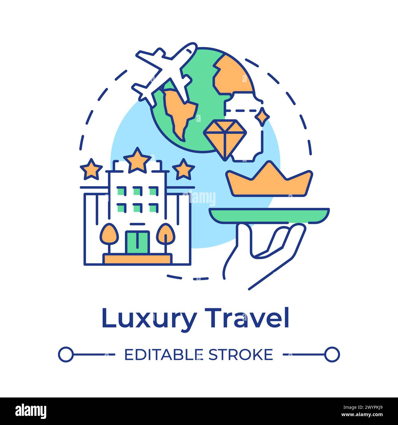 First class luxury travel Stock Vector Images - Alamy
