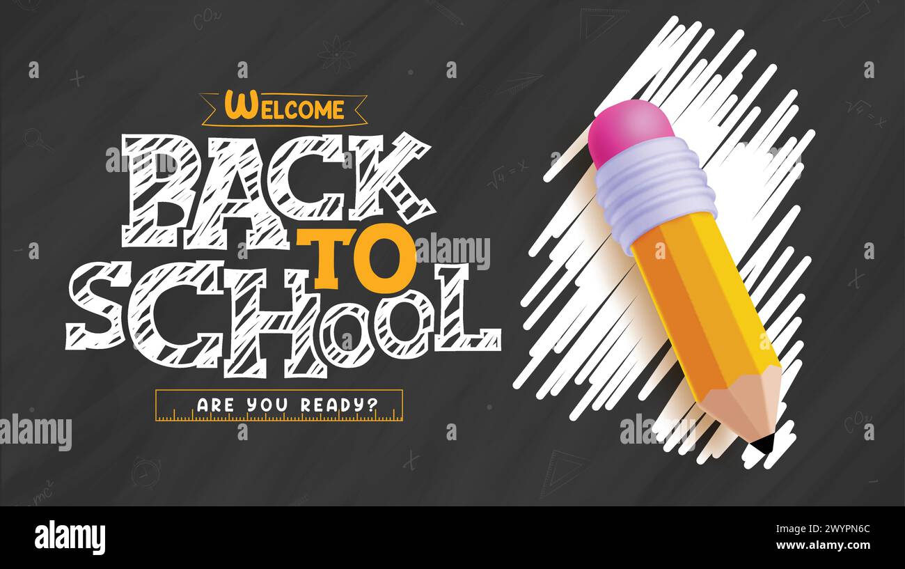 Back to school text vector template design. Welcome back to school ...