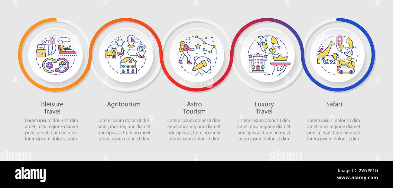 Niche tourism loop infographic template Stock Vector Image & Art - Alamy