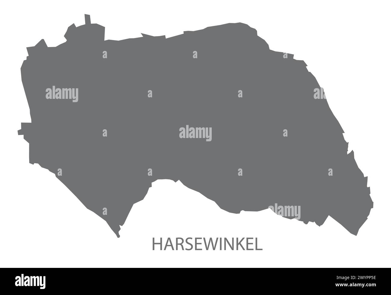 Harsewinkel city map grey illustration silhouette Stock Vector Image ...