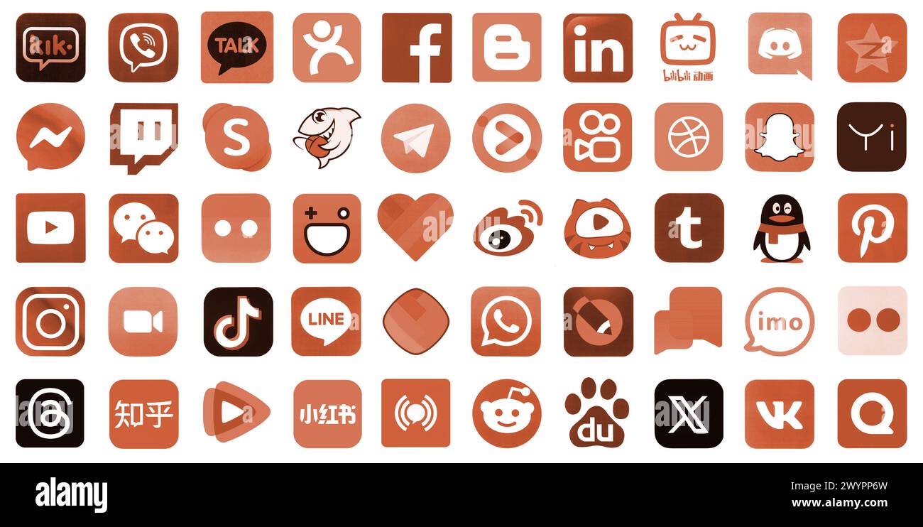 Discord color logo hi-res stock photography and images - Alamy