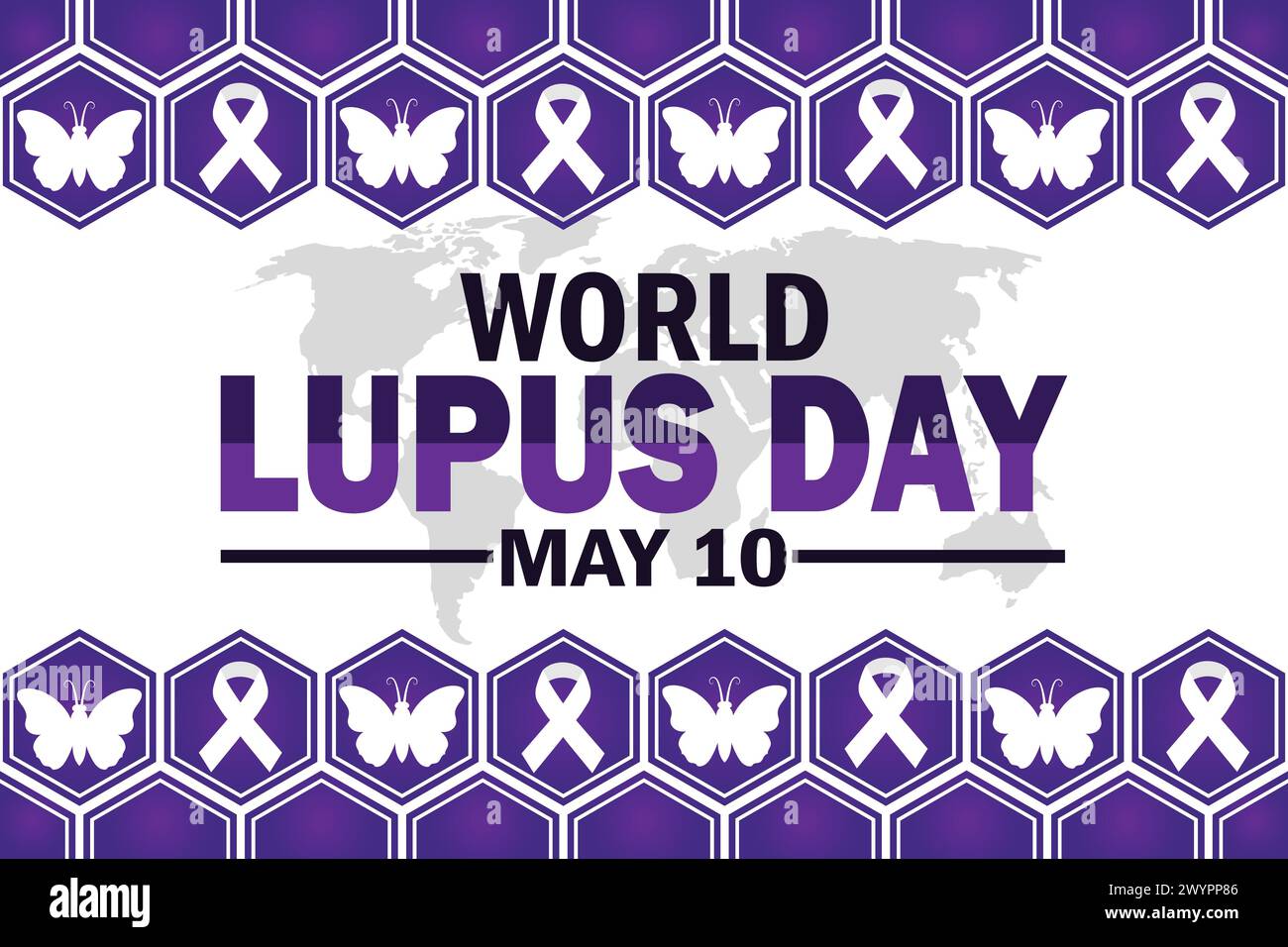 World Lupus Day wallpaper with shapes and typography. May 10. World ...