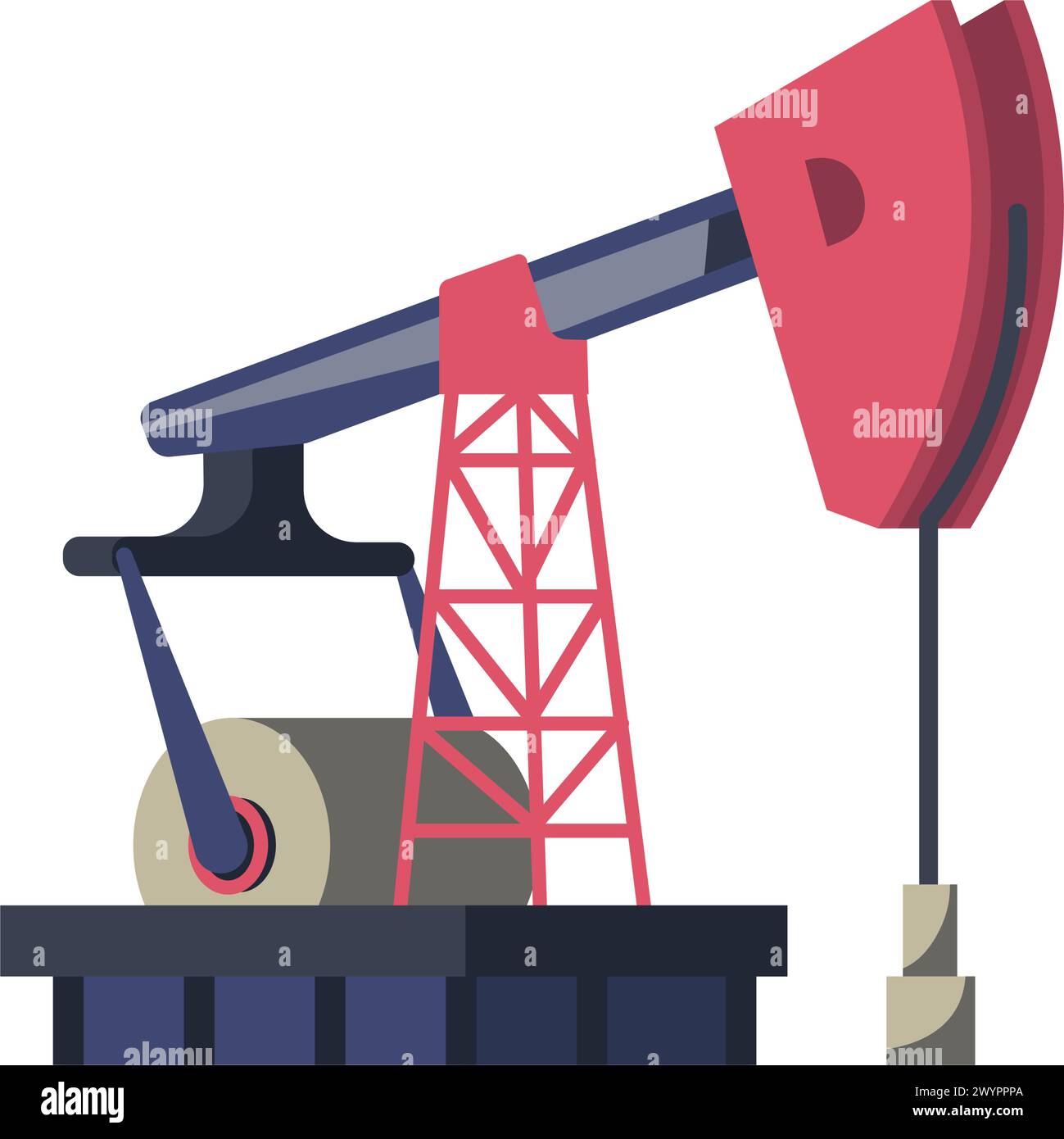Traditional Oil Pump Jack vector Stock Vector Image & Art - Alamy
