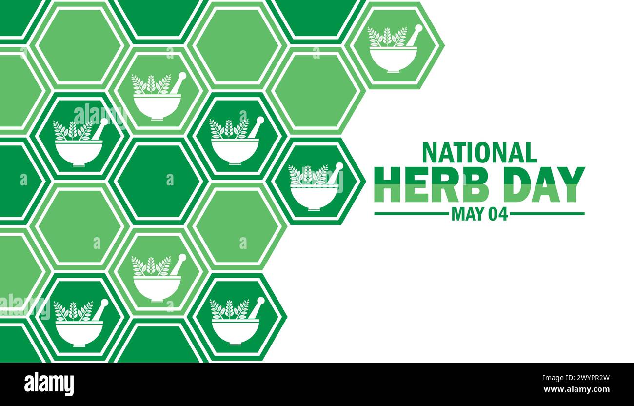 National Herb Day wallpaper with shapes and typography. May 04 ... National Herb Day wallpaper with shapes and typography. May 04 ...