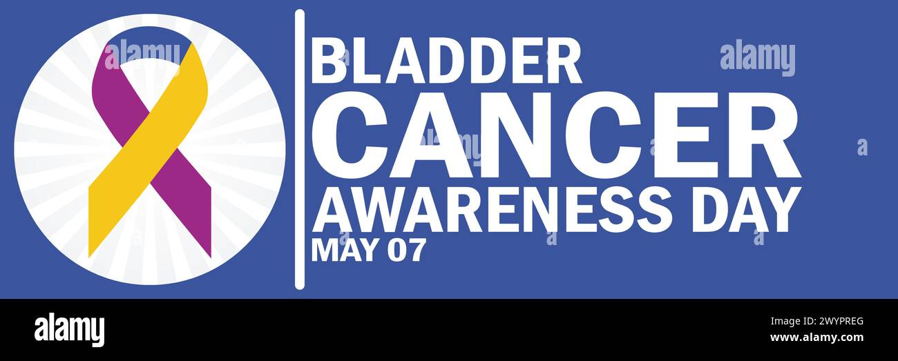 Bladder Cancer Awareness Day wallpaper with shapes and typography. May ...