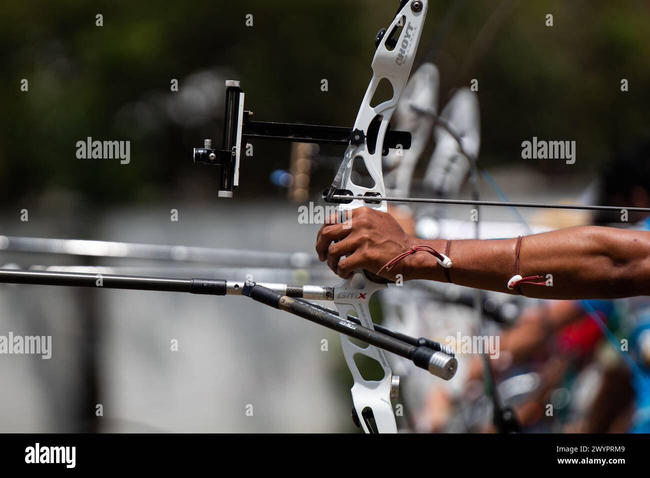 Medellin, Colombia. 05th Apr, 2024. Archers participate during ...