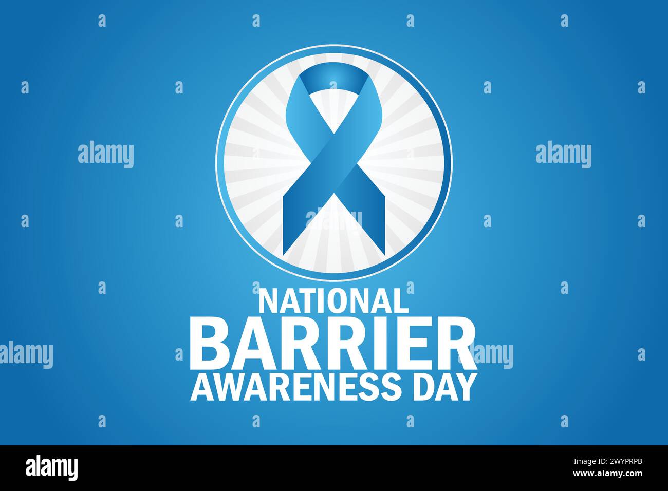 National Barrier Awareness Day wallpaper with typography. National ...