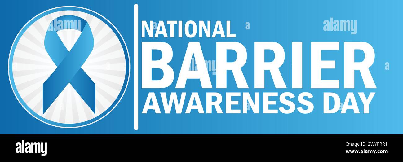National Barrier Awareness Day. Vector illustration. Suitable for ...