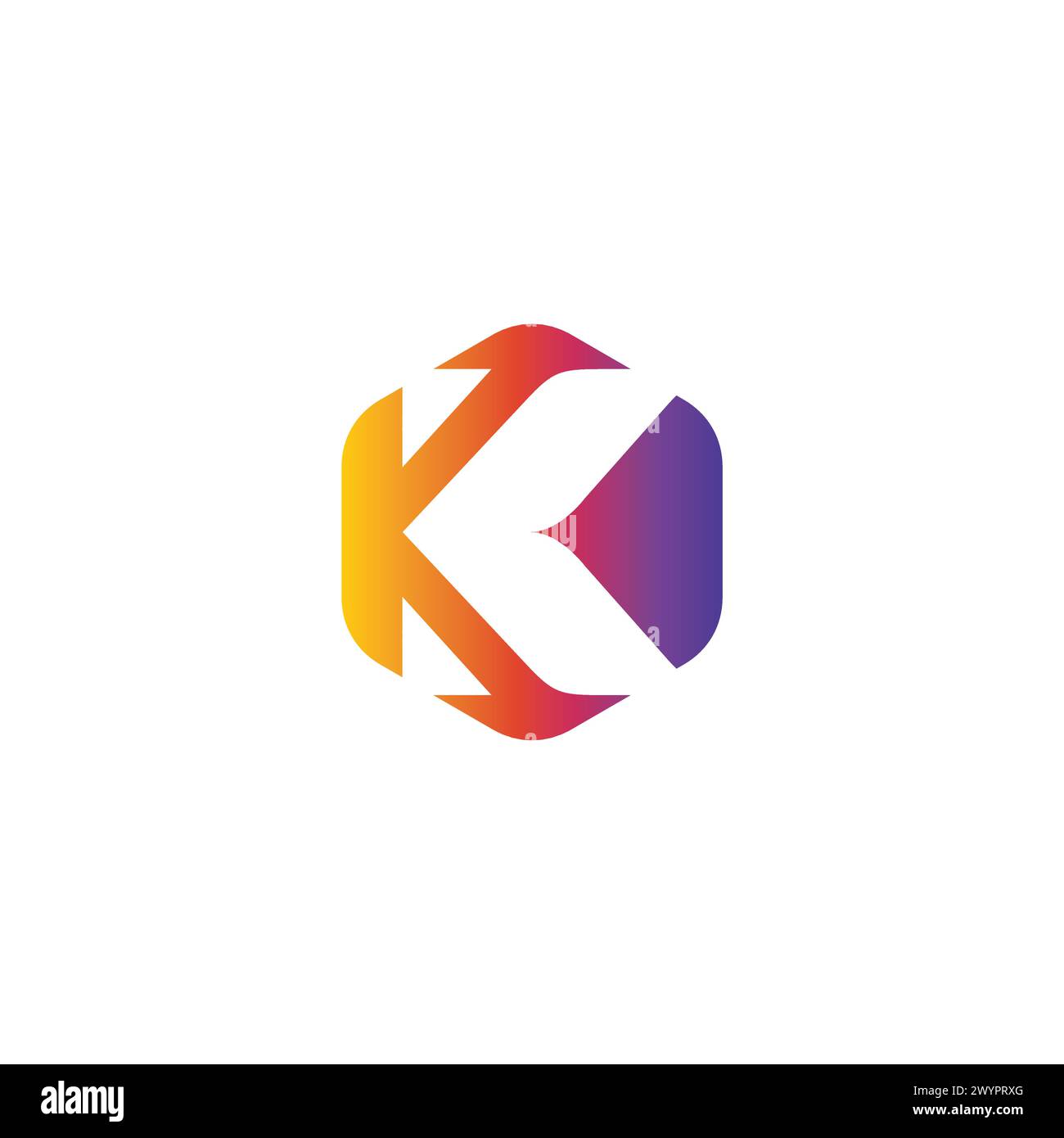 Letter k icon hi-res stock photography and images - Alamy