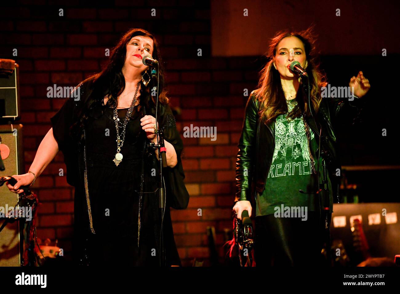 April 7, 2024, Corona, Ca, USA: Savannah Keifer and Tanya Davis Backup ...
