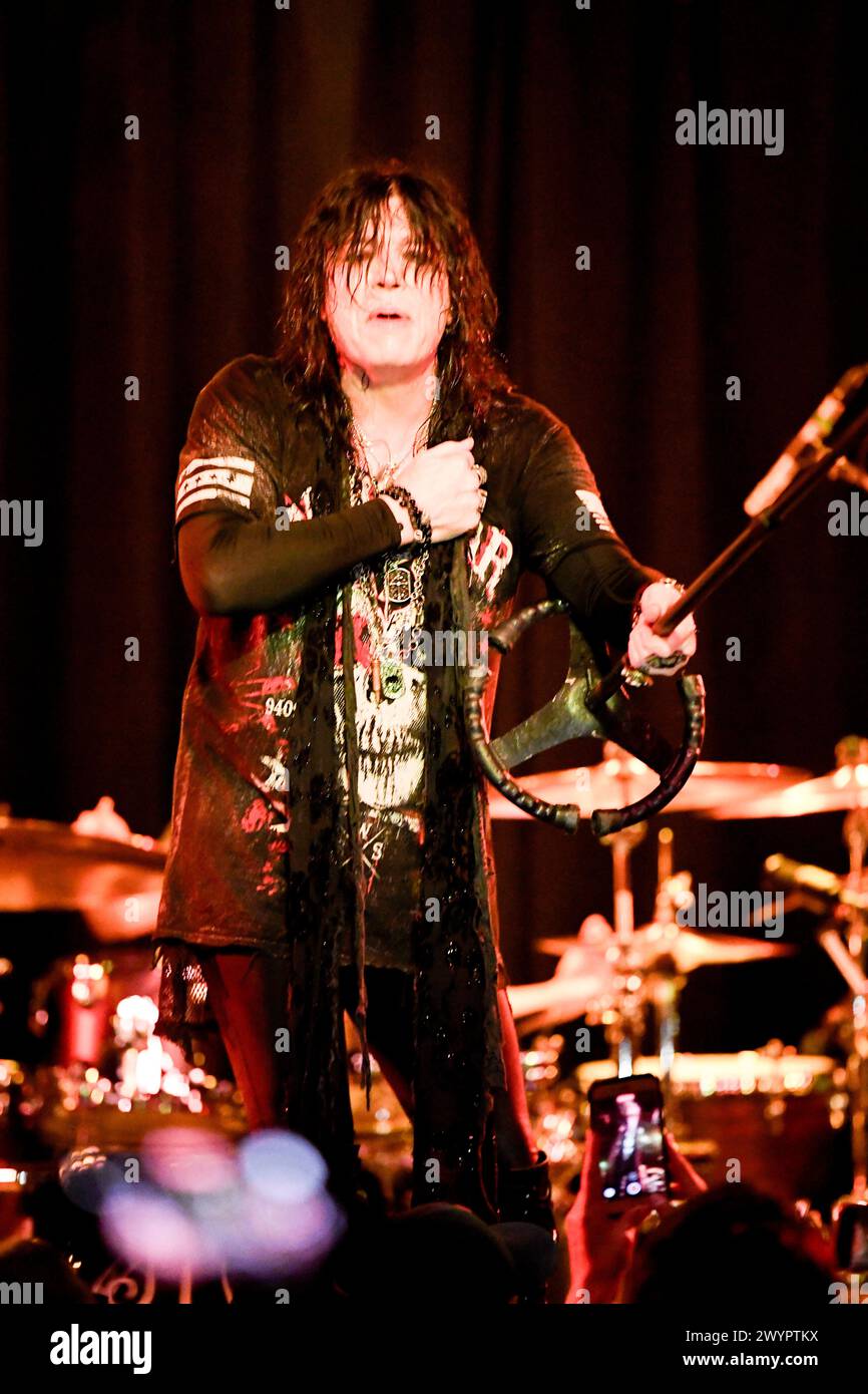 April 7, 2024, Corona, Ca, USA: Tom Keifer Vocals / Guitar for Keifer ...