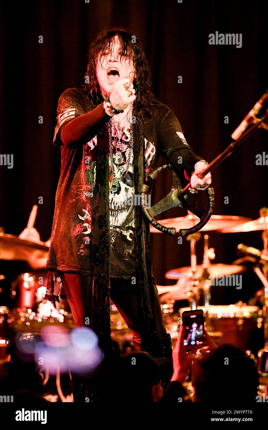 April 7, 2024, Corona, Ca, USA: Tom Keifer Vocals / Guitar for Keifer ...
