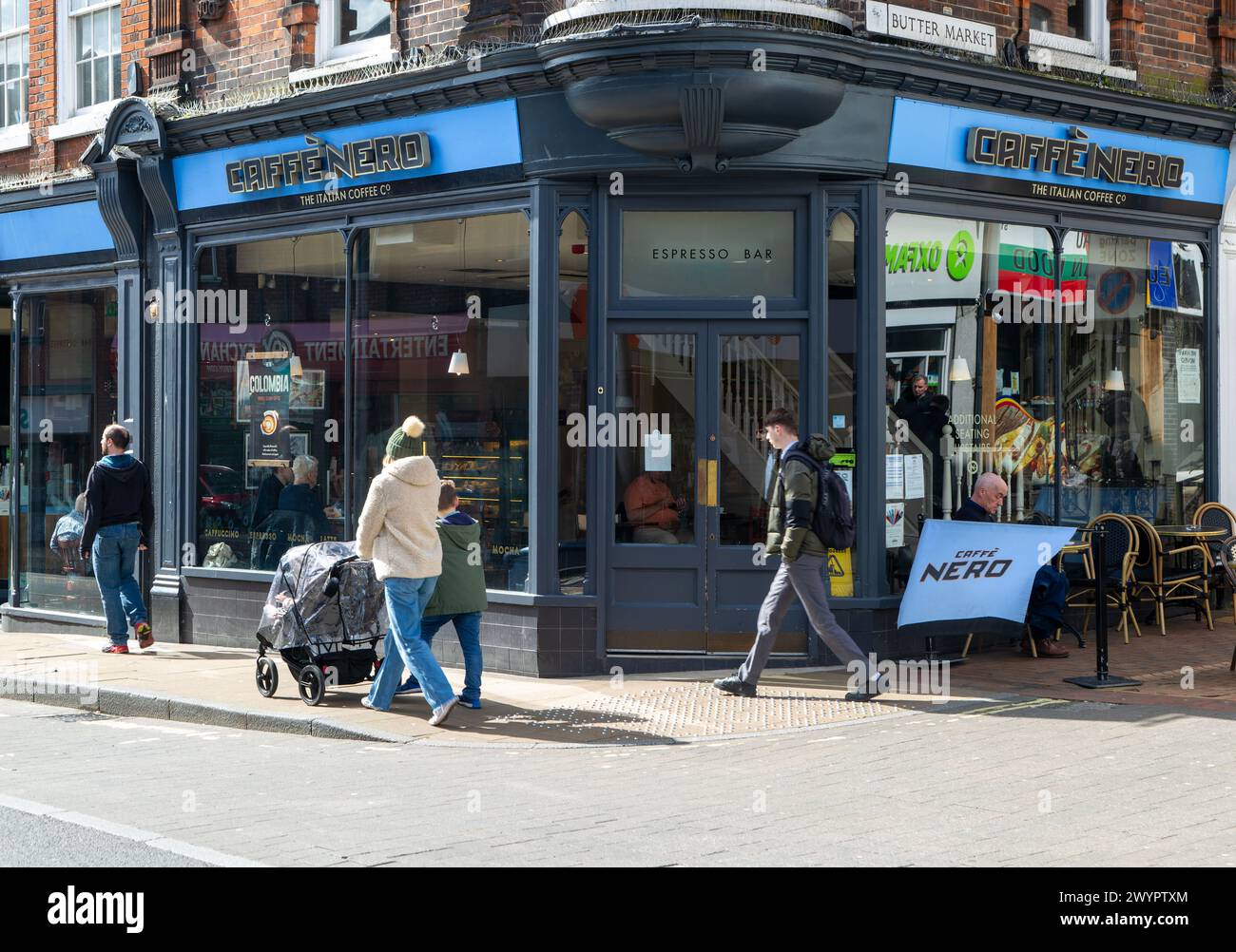Caffè Nero cafe, Ipswich, Suffolk, England, UK Stock Photo - Alamy