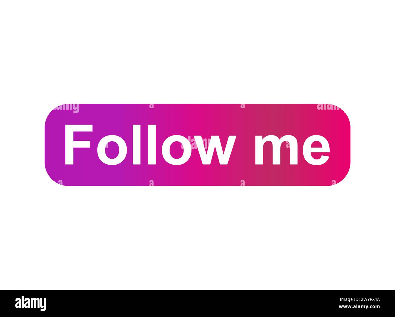 Follow me graphic concept symbol, speech button web label, vector ...