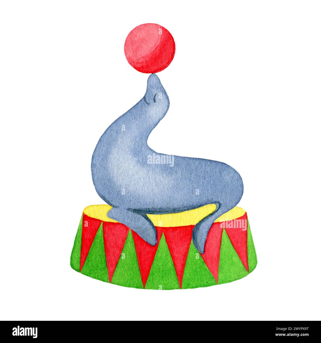 Vintage Circus Seal Clip Art