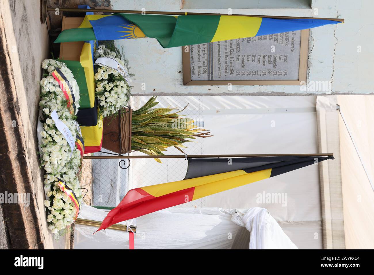 Kigali, Rwanda. 08th Apr, 2024. a commemoration ceremony at Camp Kigali ...