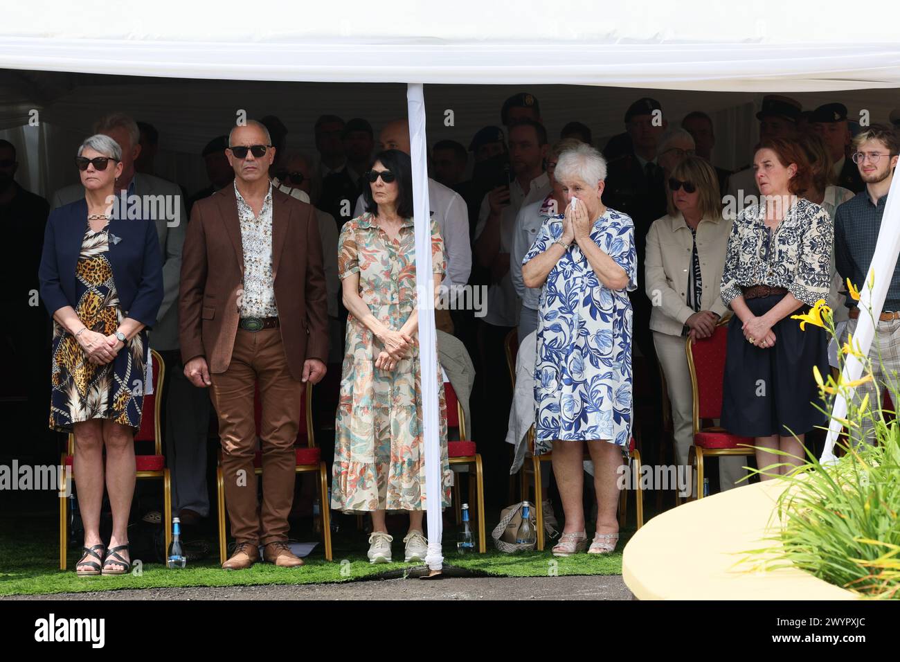 Kigali, Rwanda. 08th Apr, 2024. People attend a commemoration ceremony ...