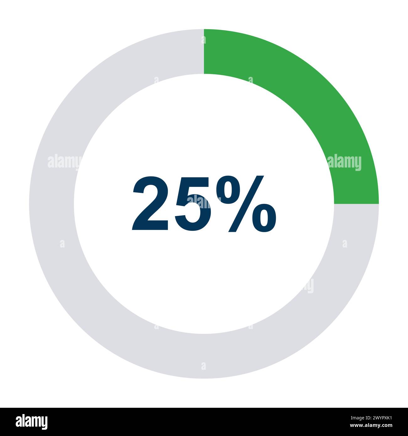 Information round diagram 25 percent icon, infographic graphic pie ...
