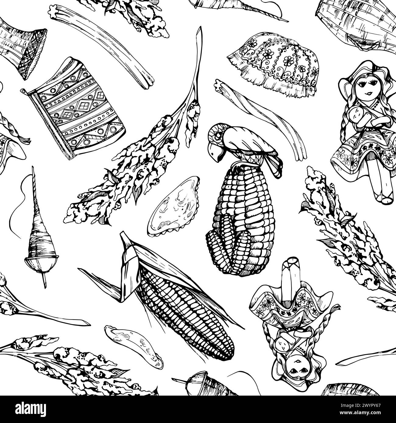 South america native corn Stock Vector Images - Alamy