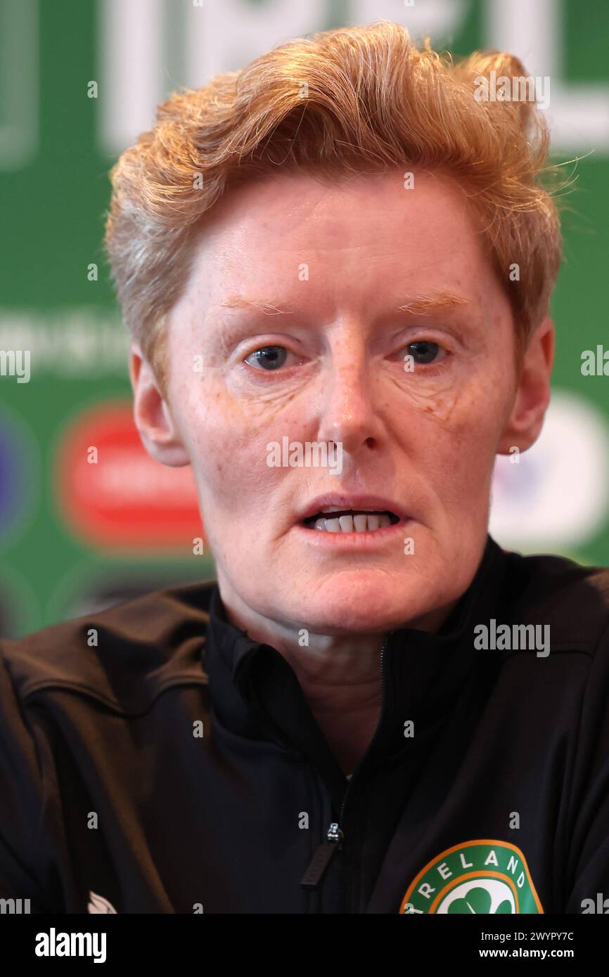 Republic of Ireland head coach Eileen Gleeson during a press conference ...