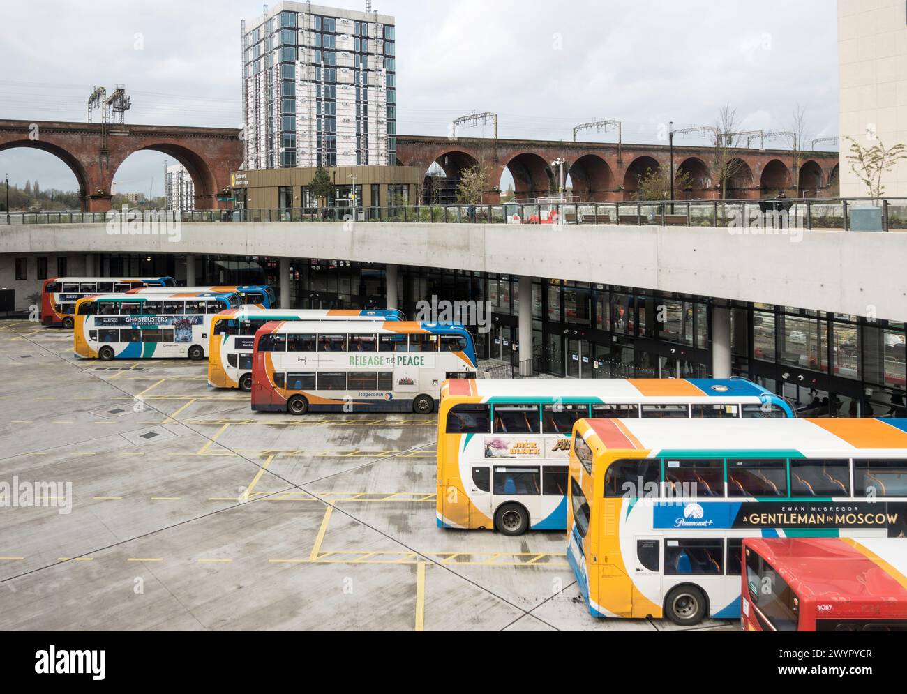 Stockport Interchange or bus station, England, UK Stock Photo - Alamy