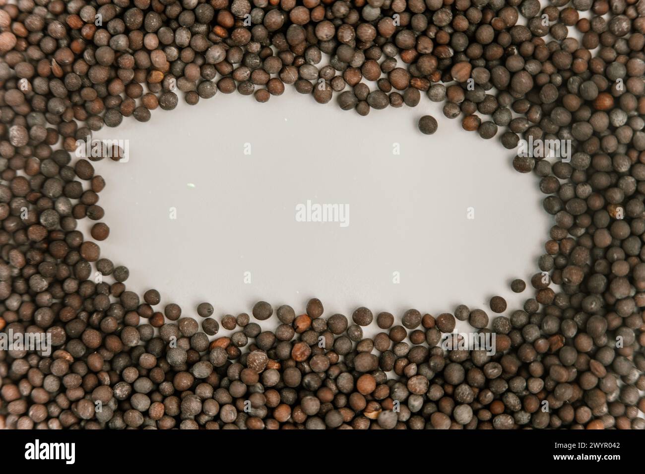 Brown Mustard Seeds Also Know as Rai Spice Background Stock Photo - Alamy