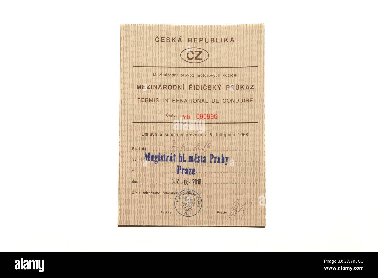 Czech driving license hi-res stock photography and images - Alamy