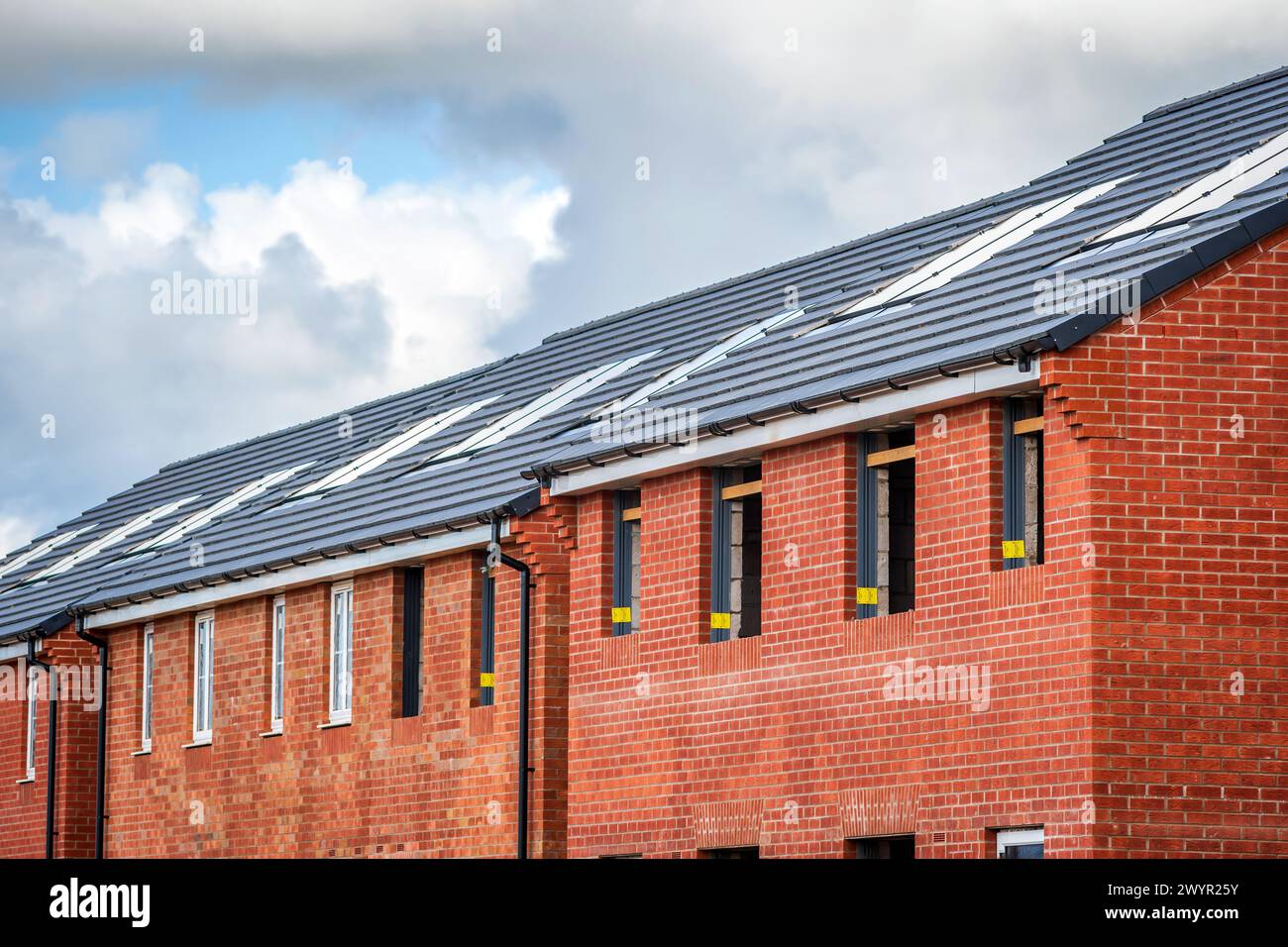 Construction house building site in england uk Stock Photo - Alamy